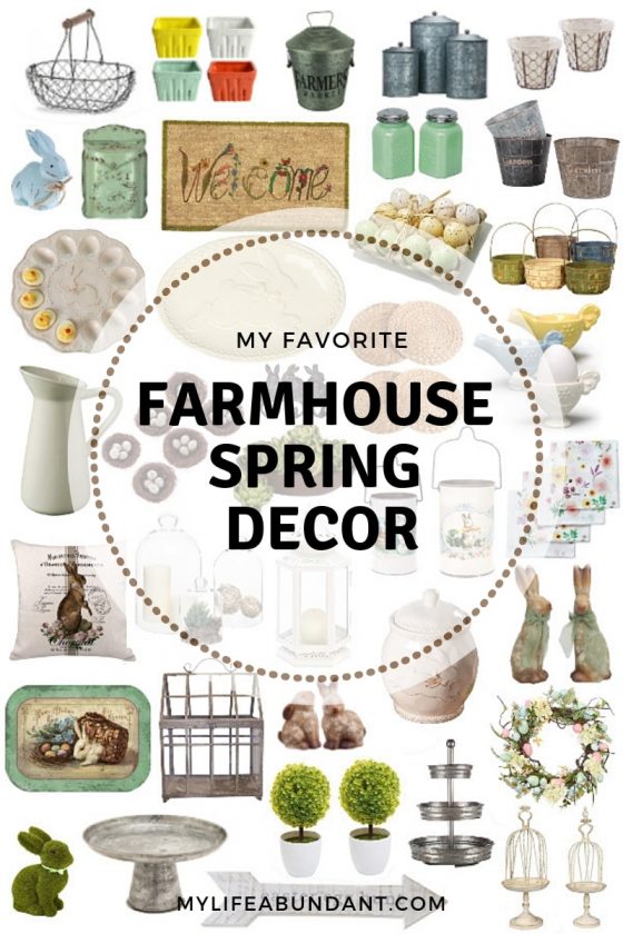 My Favorite Farmhouse Spring Decor - My Life Abundant