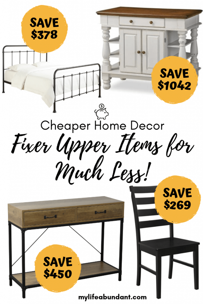 Cheaper Home Decor: Fixer Upper Items for Much Less! - My Life Abundant