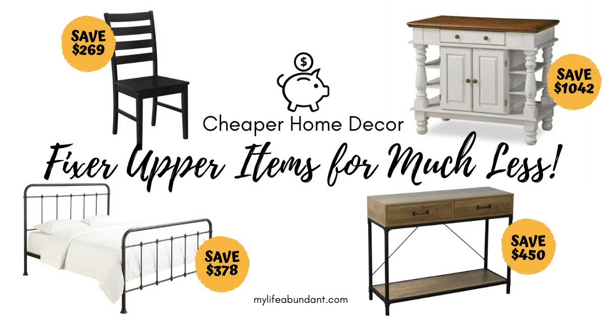 Cheaper Home Decor: Fixer Upper Items for Much Less! - My Life Abundant