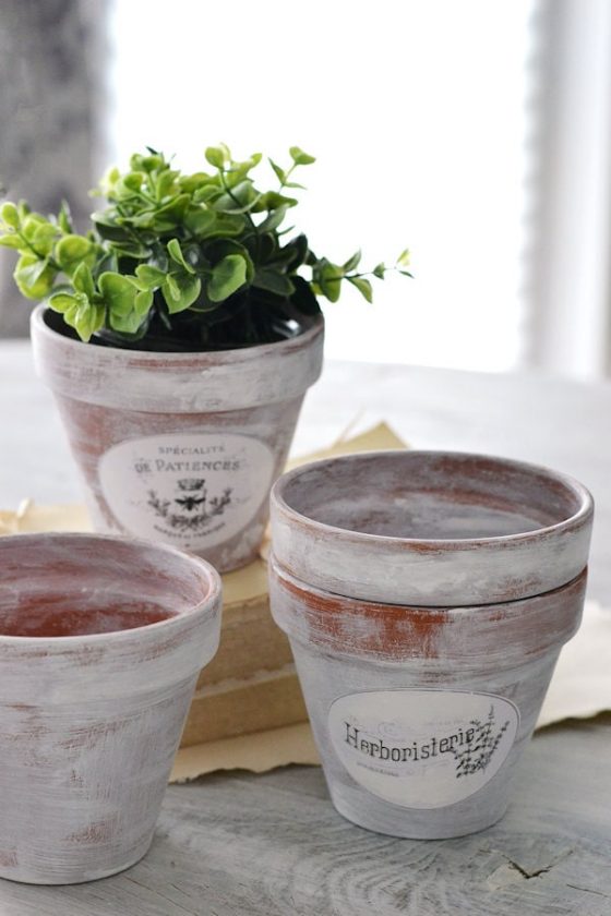 DIY Farmhouse Flower Pots - My Life Abundant