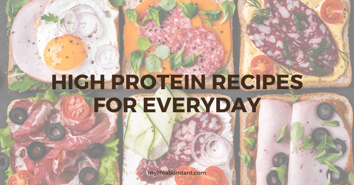 High Protein Recipes for Everyday - My Life Abundant
