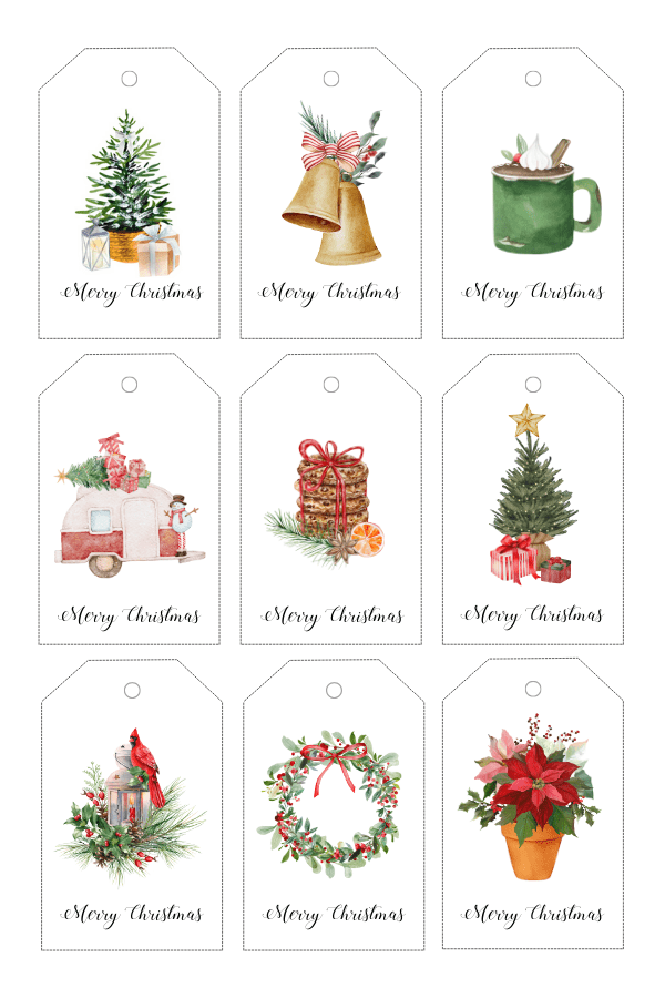 DIY Christmas Printable Gift Tags - My Life Abundant