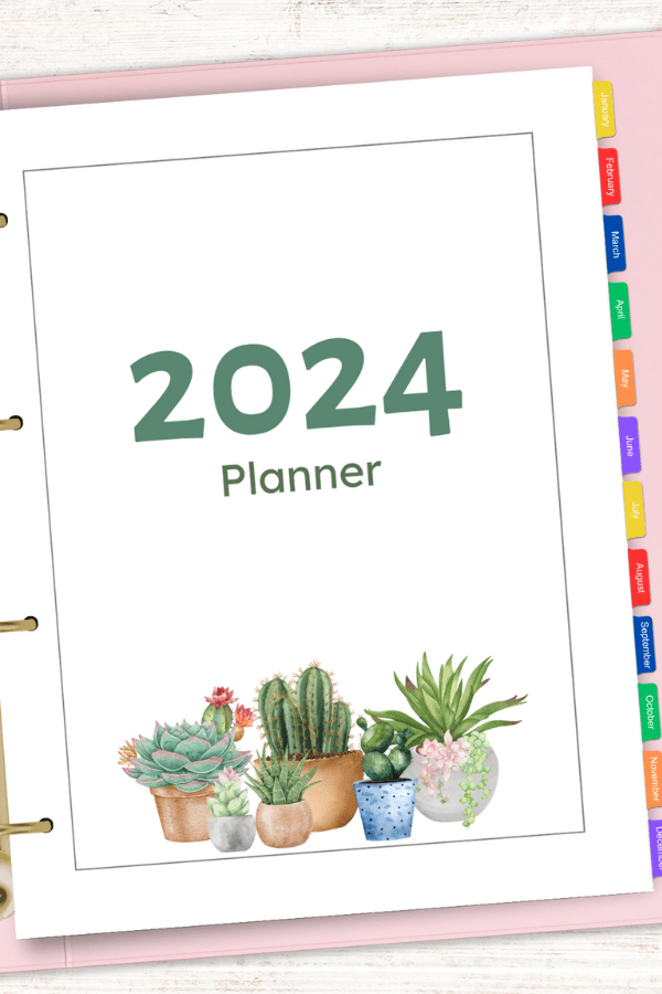 2024 Free Printable Calendar with Planner Pages - My Life Abundant
