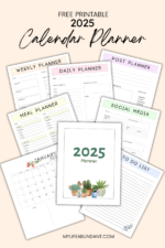 2025 Free Printable Calendar with Planner Pages - My Life Abundant
