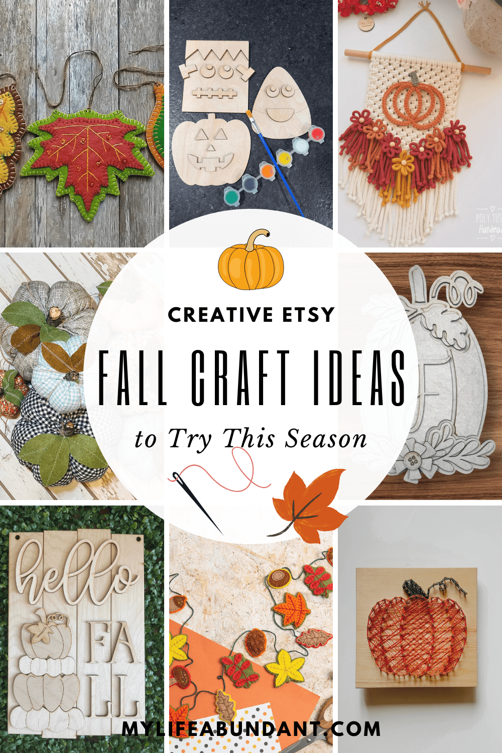 Creative Etsy Fall Craft Ideas to Try This Season - My Life Abundant